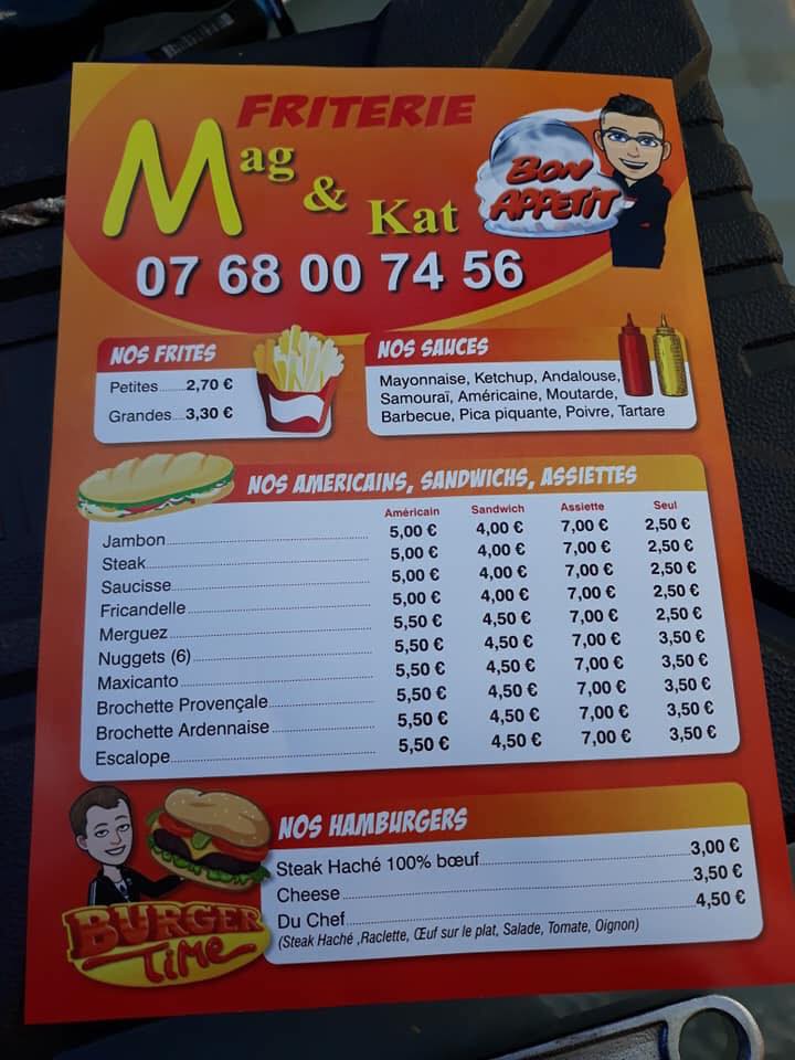 friterie mag et kat à Donchery - informations et avis | Les-Friteries