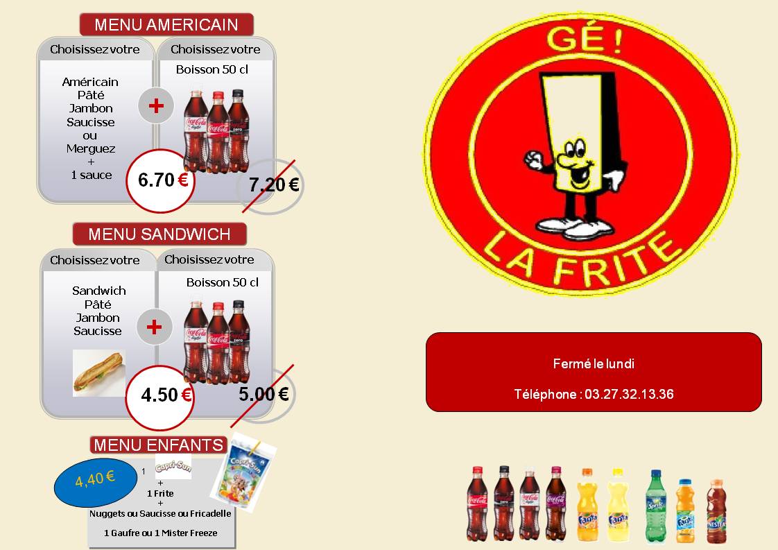 Gé la frite , valenciennes - informations et avis | Les-Friteries